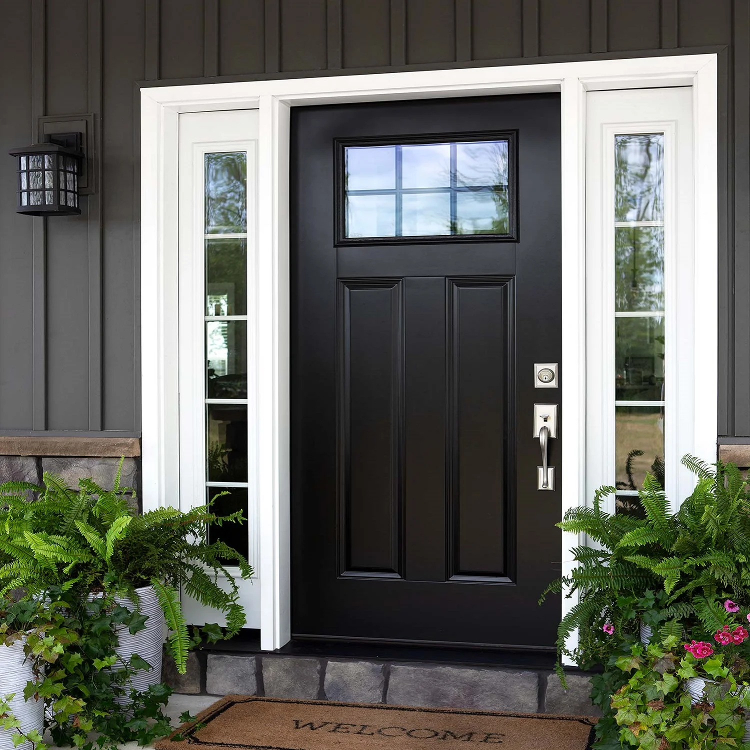 Customized Security Doors - Durable Iron with Tempered Glass