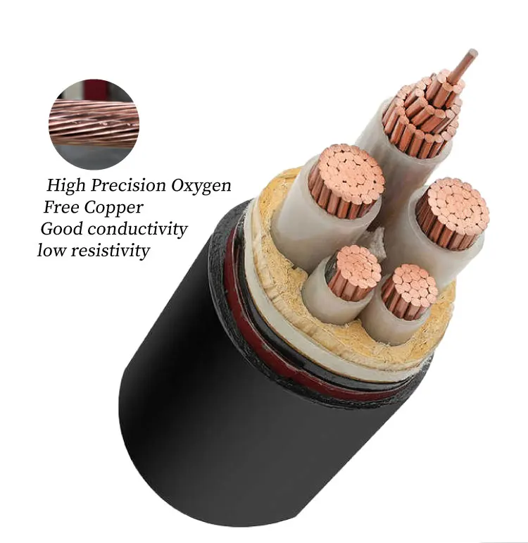33kv XLPE Insulated Single Core Stranded Copper Tinned Copper Steel ...