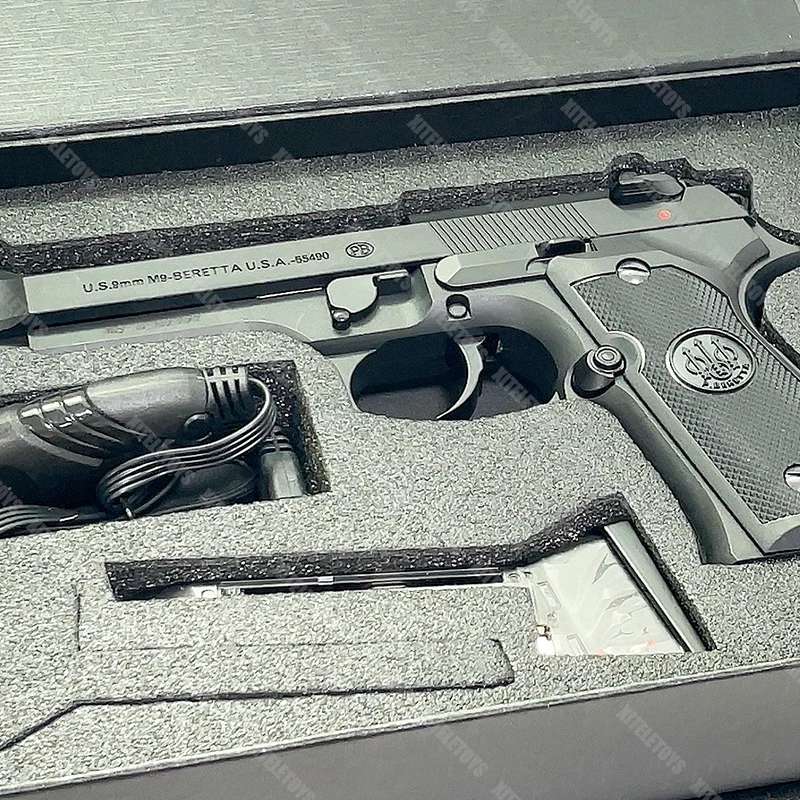 M92f Pistola Electric Gel Ball Blaster Rifle Metal Gear Water Beads ...