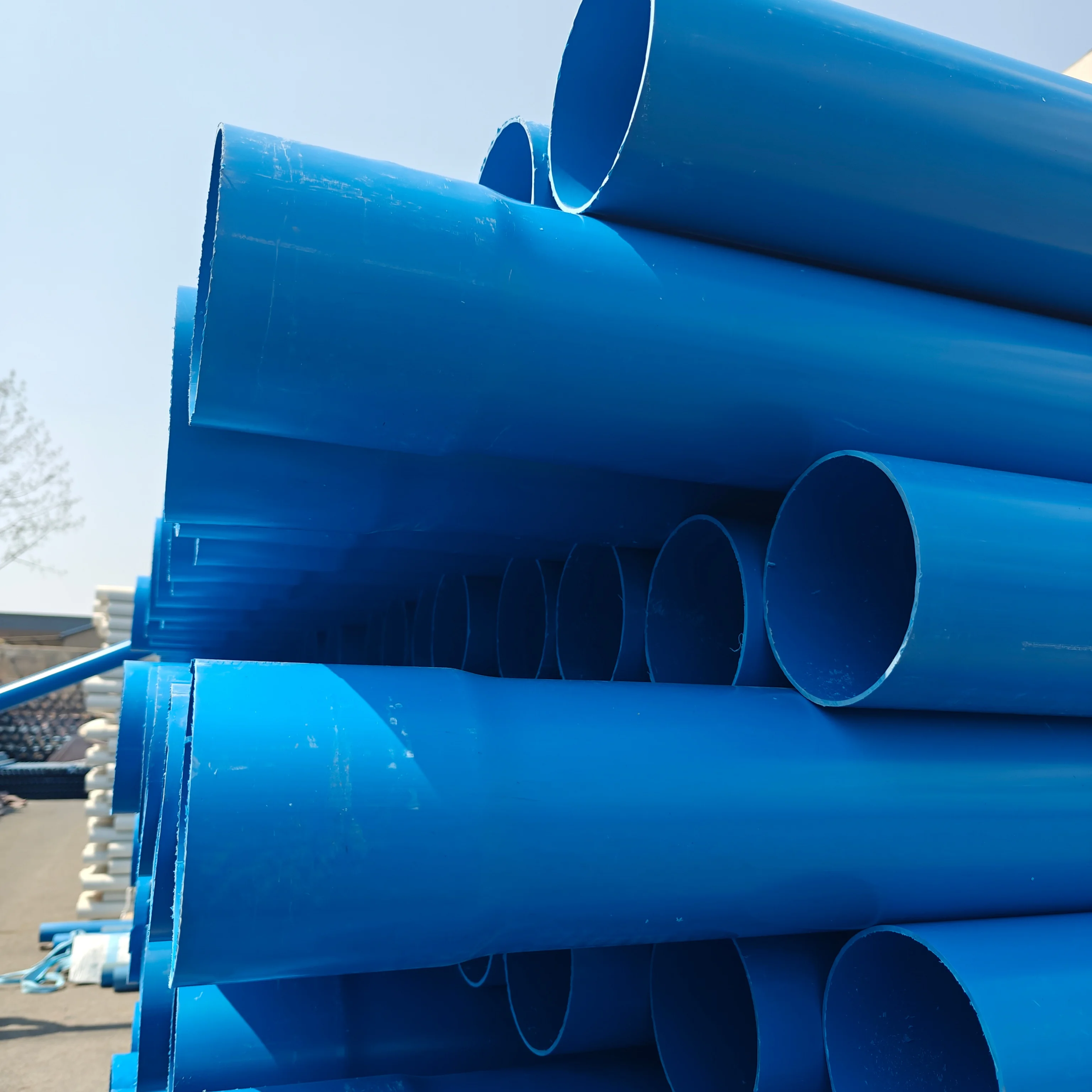 Blue Color PVC Pipe Water Drainage 118mm-24 Inch Diameter SDR11/16 ...