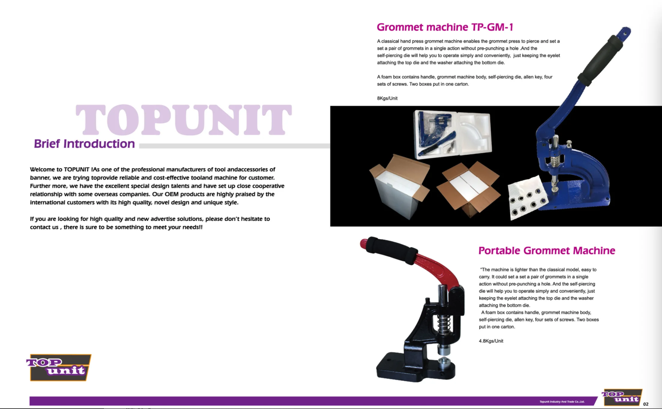 Pneumatic Grommets Press Machine for Banner Grommets - 30 grommets/min, ODM