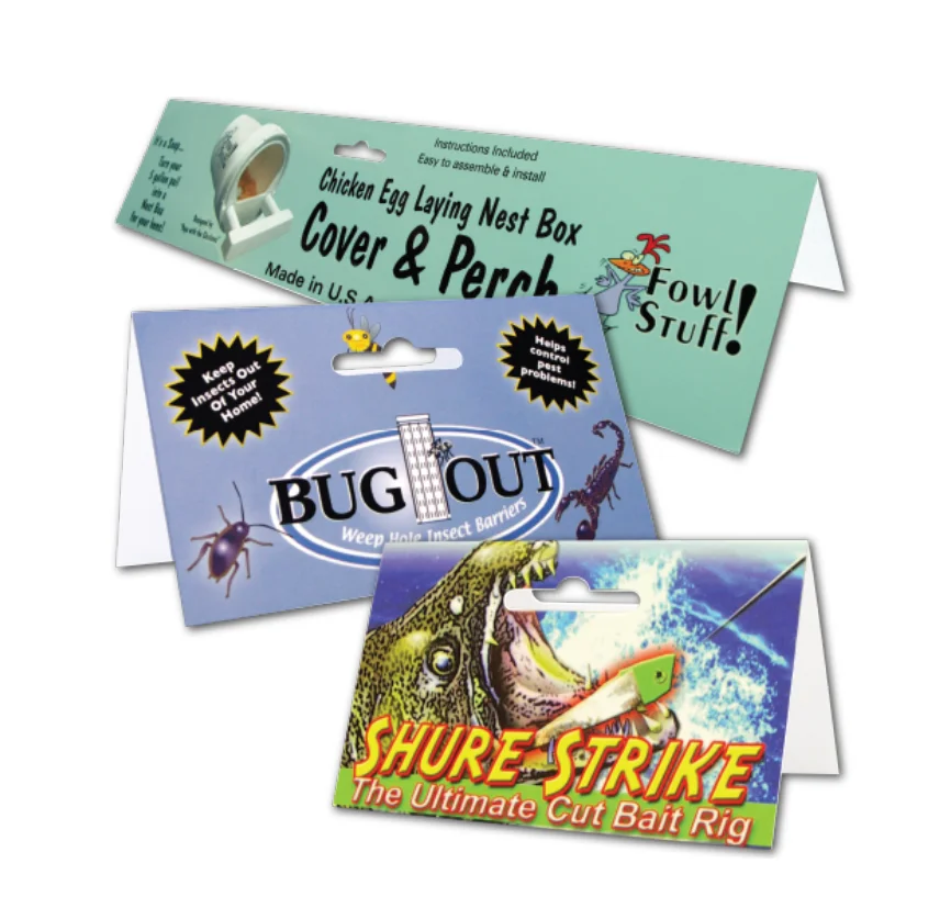 Header Cards Wholesale Custom Recycled Folded Display Card Bag Toppers ...