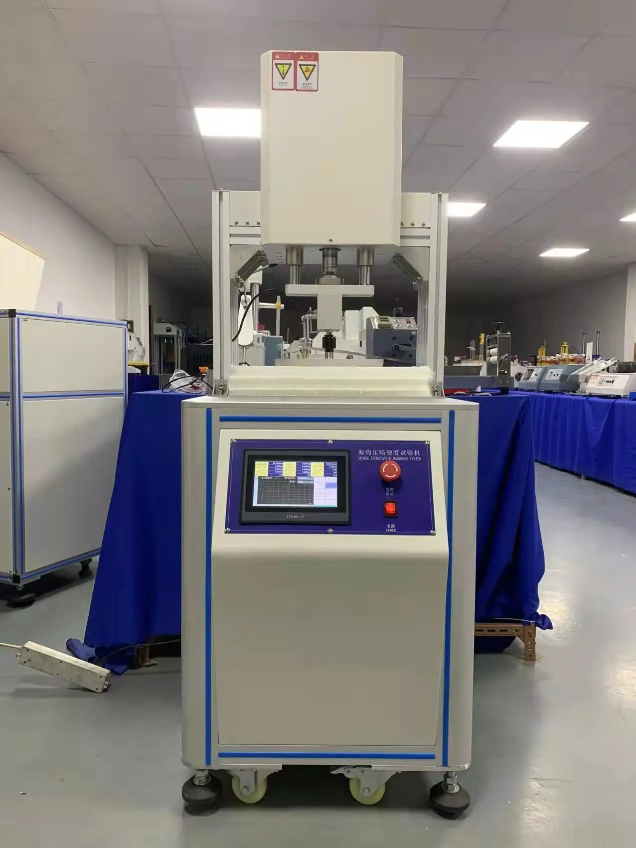 Lab Foam Hardness Testing Machine Indentation Instrument Sponge Stress Tester