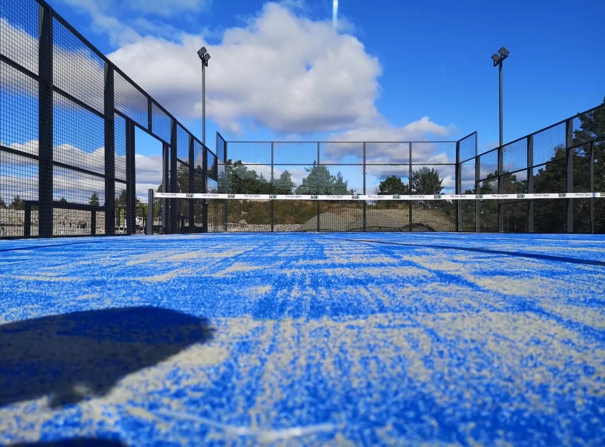 Panoramic Padel Tennis Court Pasto Sintetico Artificial Grass Paddel ...
