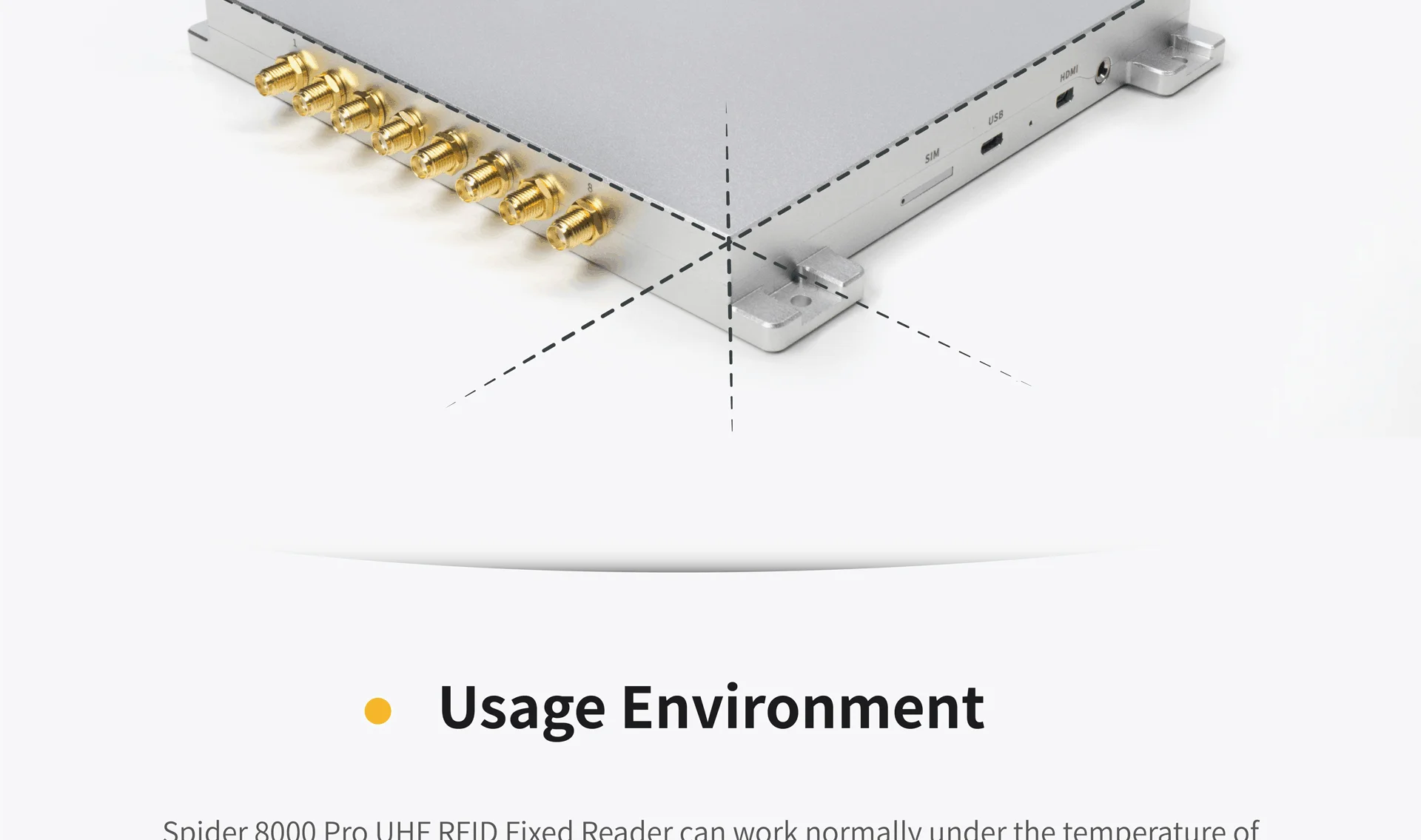 Rs232 Rs485 Rfid Reader 8 Port Reader Impinj R2000 Long Reading Range ...