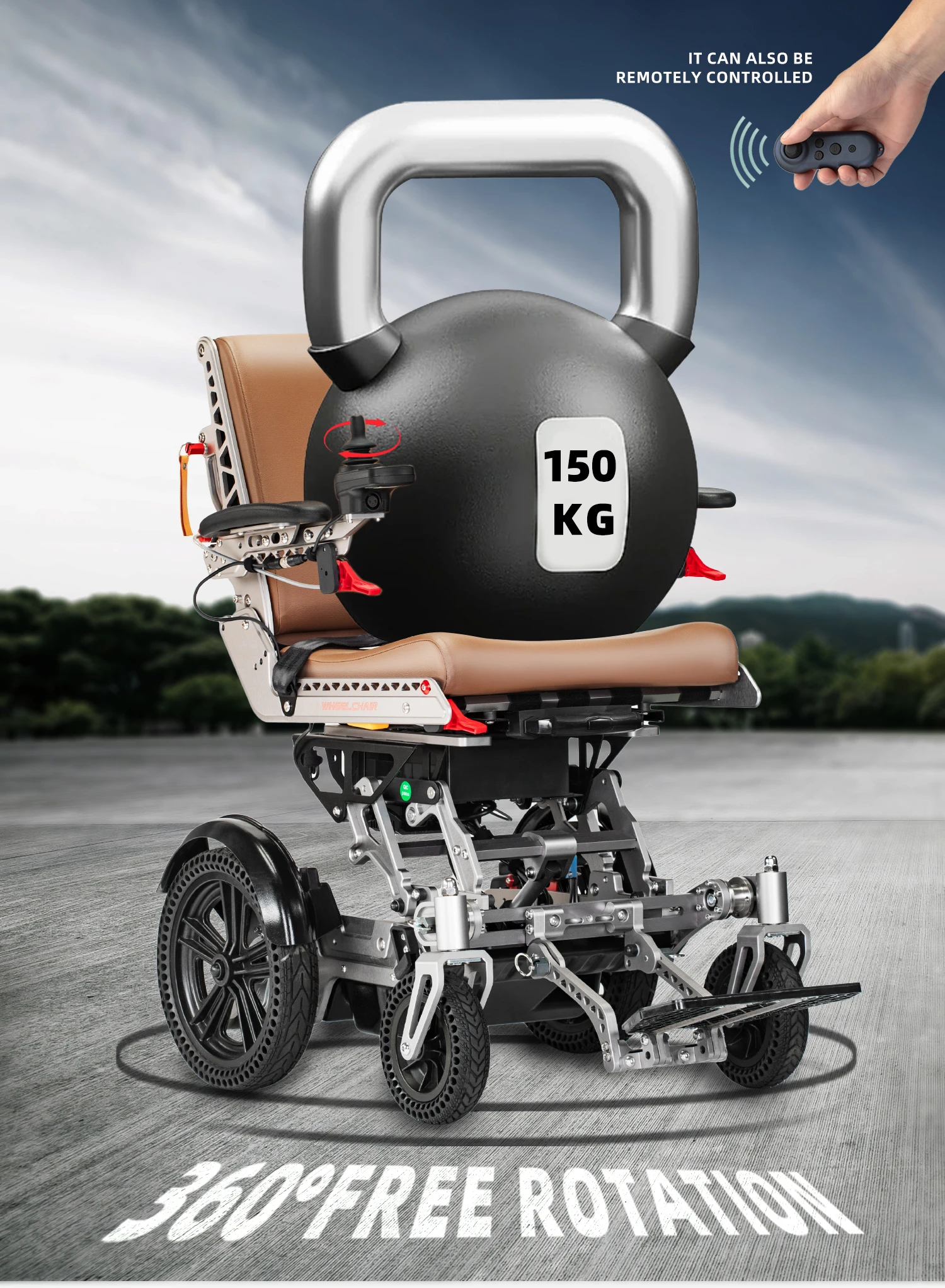 2024 Factory Upgraded Version Electric Wheelchair High Strength ...