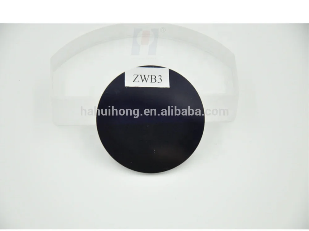 40 * 70 * 2.0mm Zwb1 Uv Filter 340nm Ug11 Black Lens Visible Light Cut ...