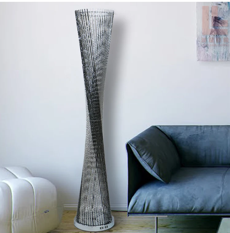 Modern LED Standing Lamp - Aluminum Tower for Living Room