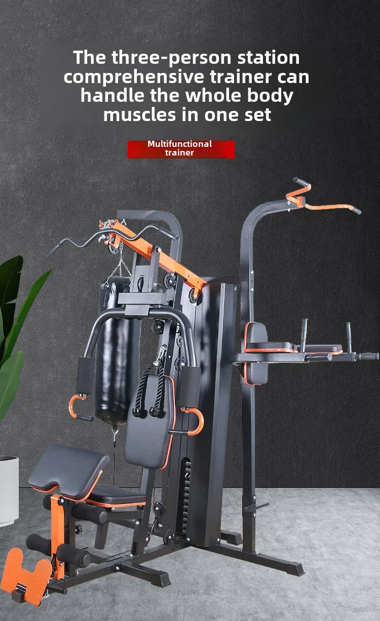 Wholesale Machine Multi Function Fitness Equipment Three Person Station ...