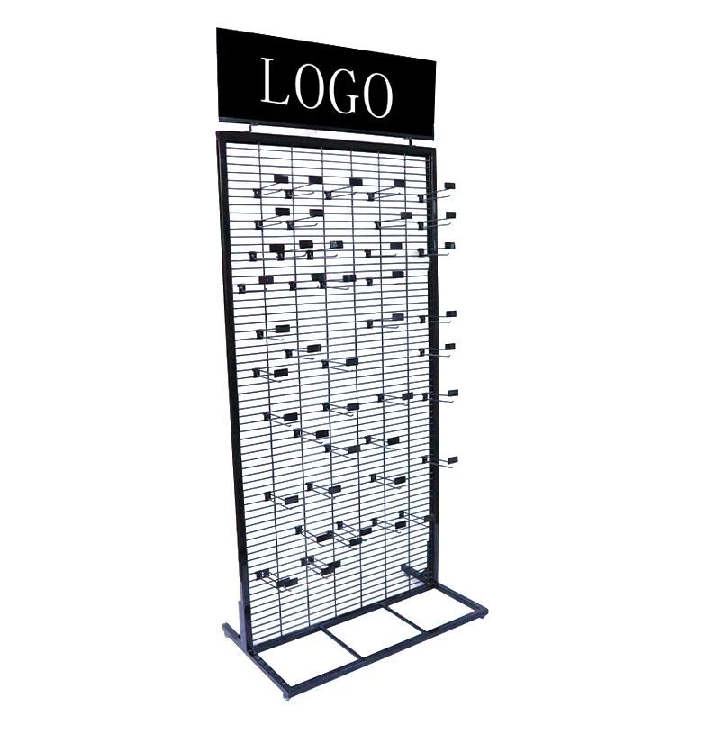 Colorful Metal Display Rack With Hanging Hooks Pop Metal Display Stand ...