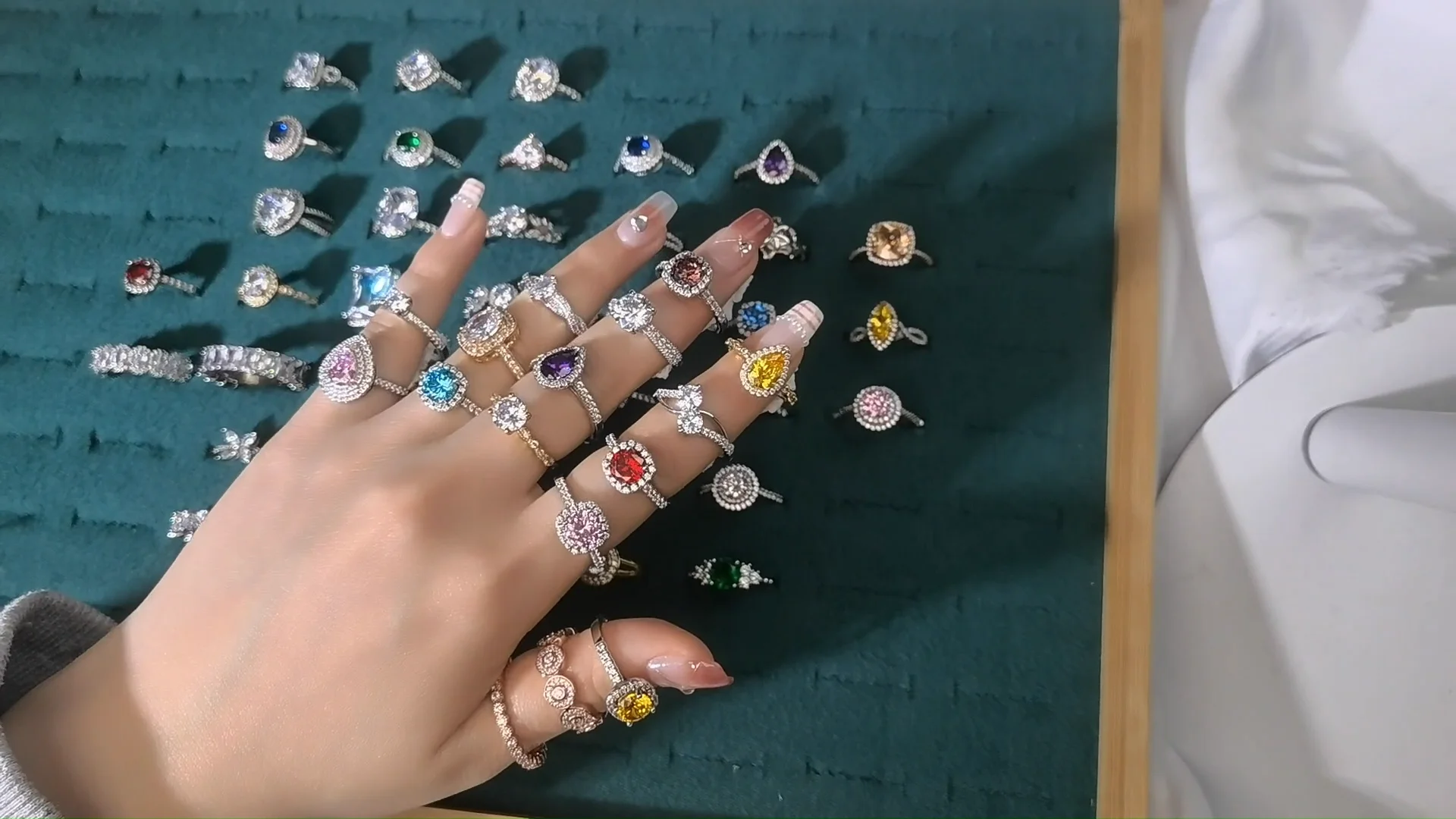 Fine Jewelry Silver Simple Finger Rings Women Rhodium Plating Tarnish ...