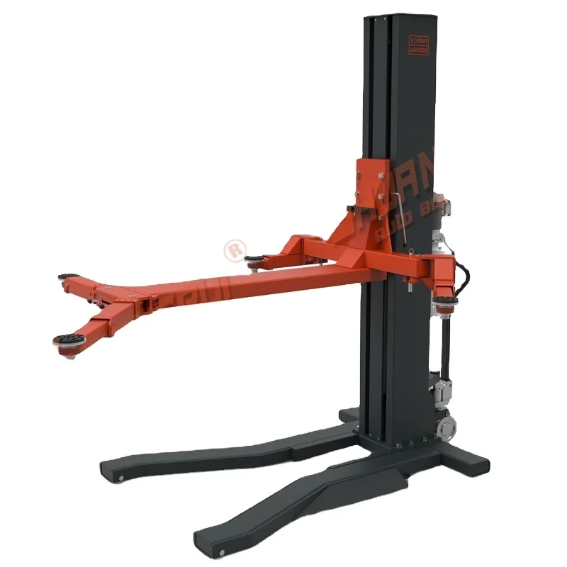 hydraulic mobile Single Post Car Lifts 1 Post Column Lift with CE ...