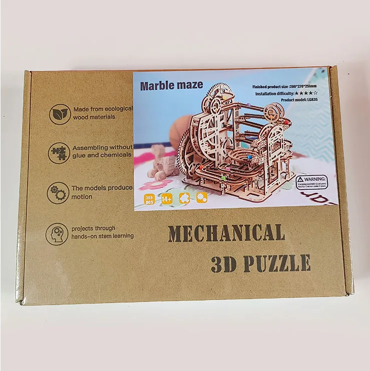 Creative New Diy Assembly Educational Toys Large Mechanical 3d Wooden ...