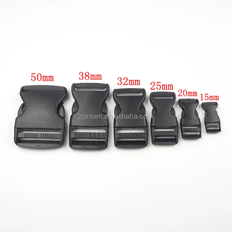 50mm Kam Plastic Buckle Black Backpack Adjustable Release Buckles Side ...