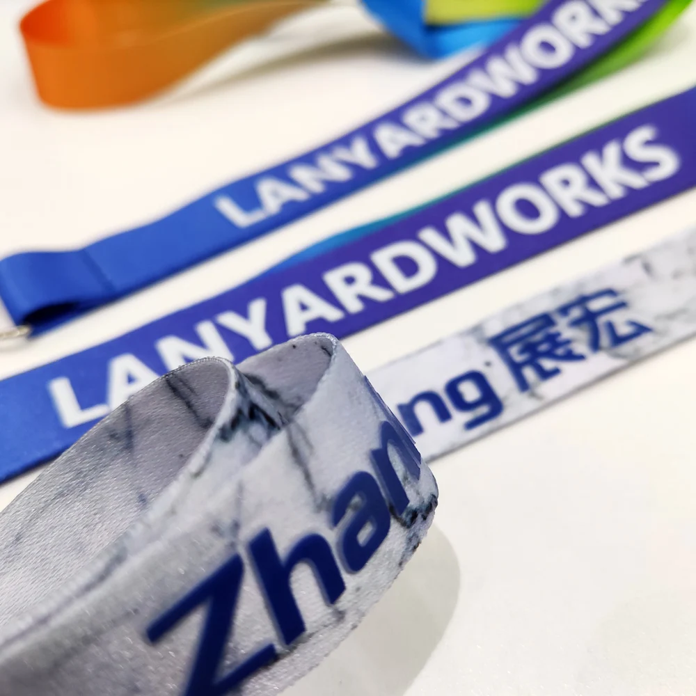Customized Business Brand Logo Sublimation Polyester Neck Lanyards