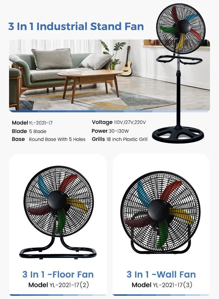 18 Inch Ventilador Oscillating Industrial Commercial Ventilateur High ...