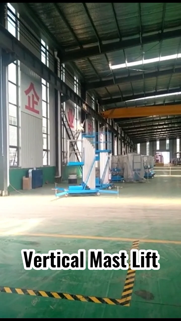 6 8 12m Single Person Man Hydraulic Lifts Push Around Manual Single ...