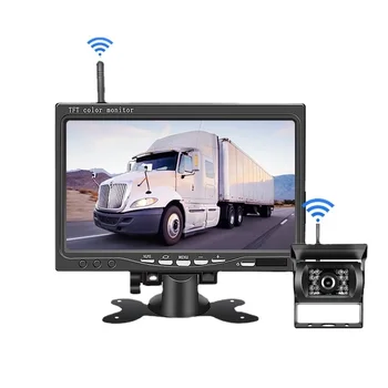 7 9 10inch Truck Rear View Camera Monitor Wireless Transmitter 2.4ghz ...