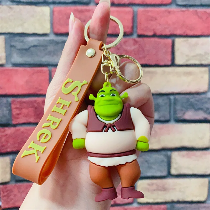 Wholesale Cartoon Monster Shrek Keychain 3d Pvc Plastic Creative ...