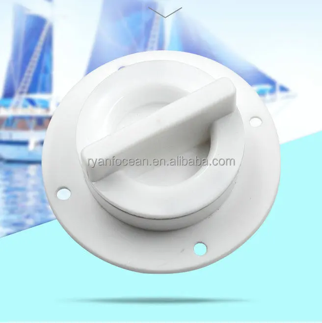 Universal White Nylon Marine Boat Transom Deck Mount Drain Scupper ...