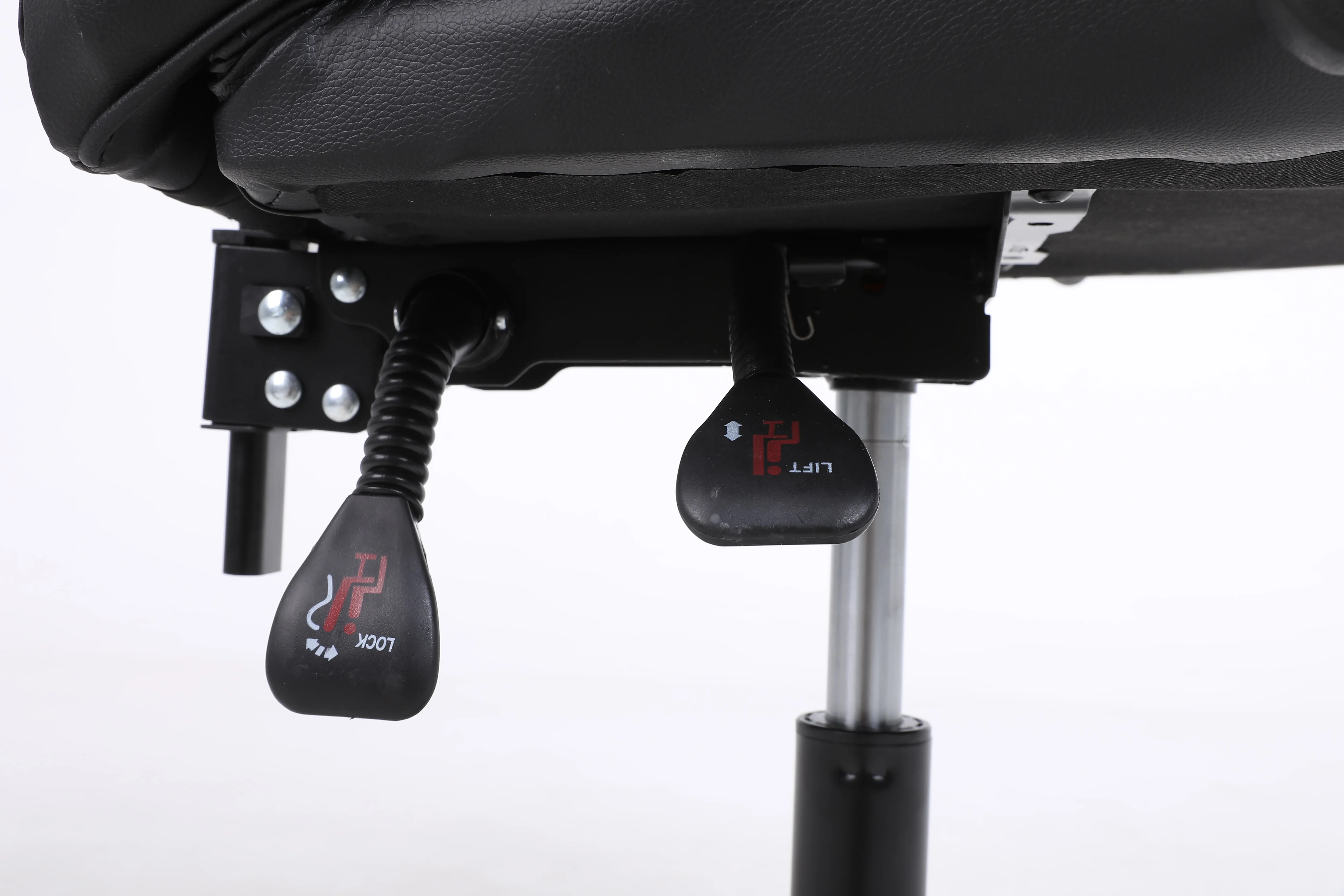 Modern Luxury White Leather Wheels Office Computer Chair Ergonomic ...