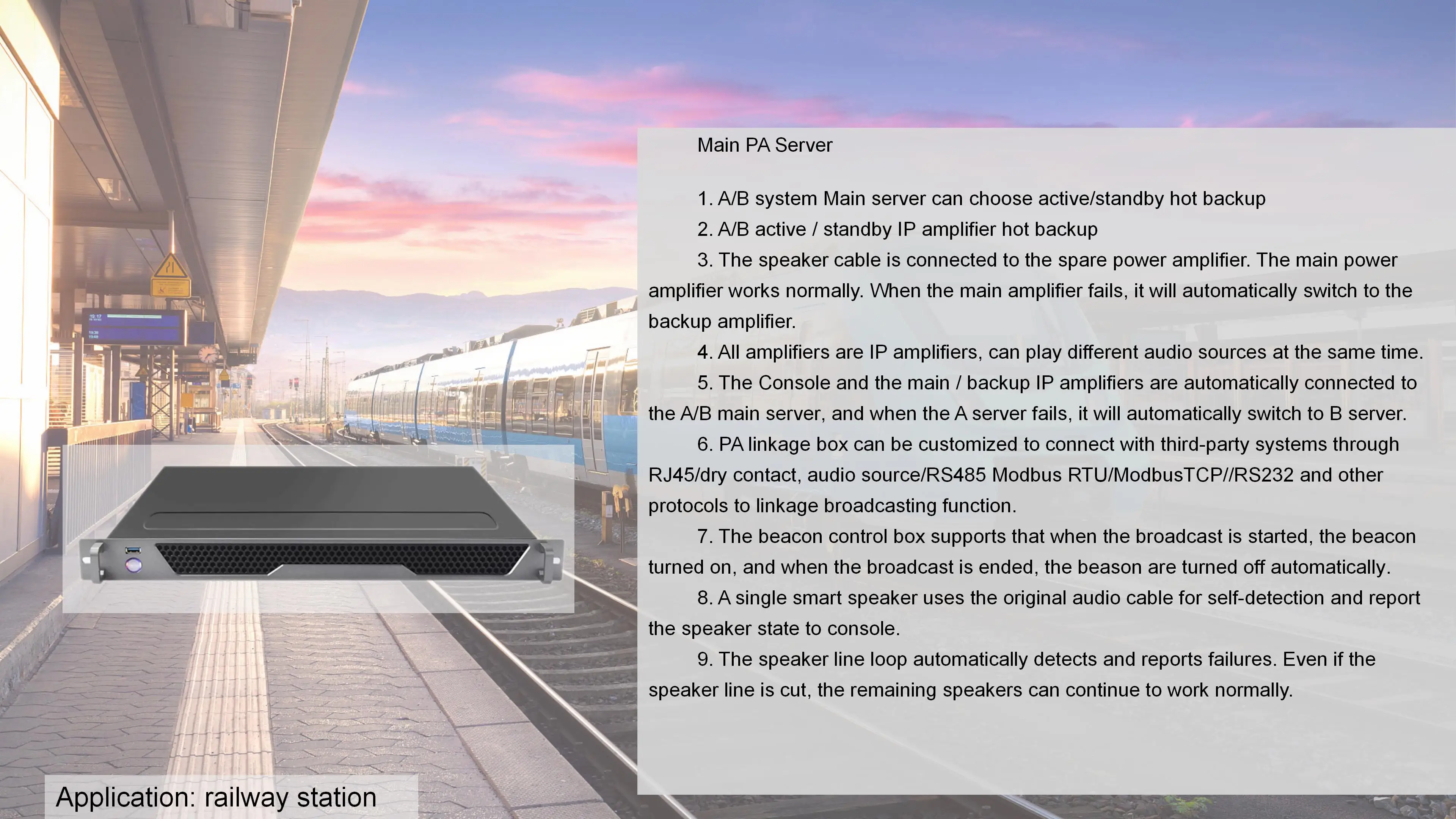 New Ip Amplifier Ipmg-70w Voip Kntech Class D Power Sip 2.0 Amplifier ...