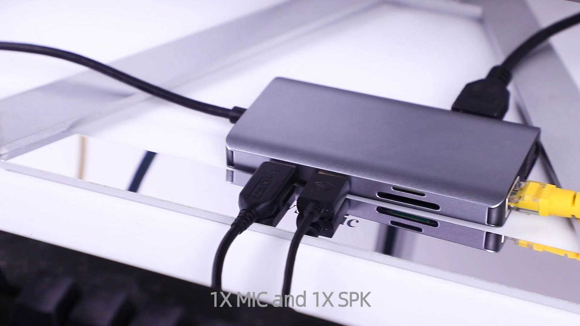 Multifunctional 1000m Ethernet 10 In 1 Usb C Hub 3.0 With Pd 100w Hdmi ...