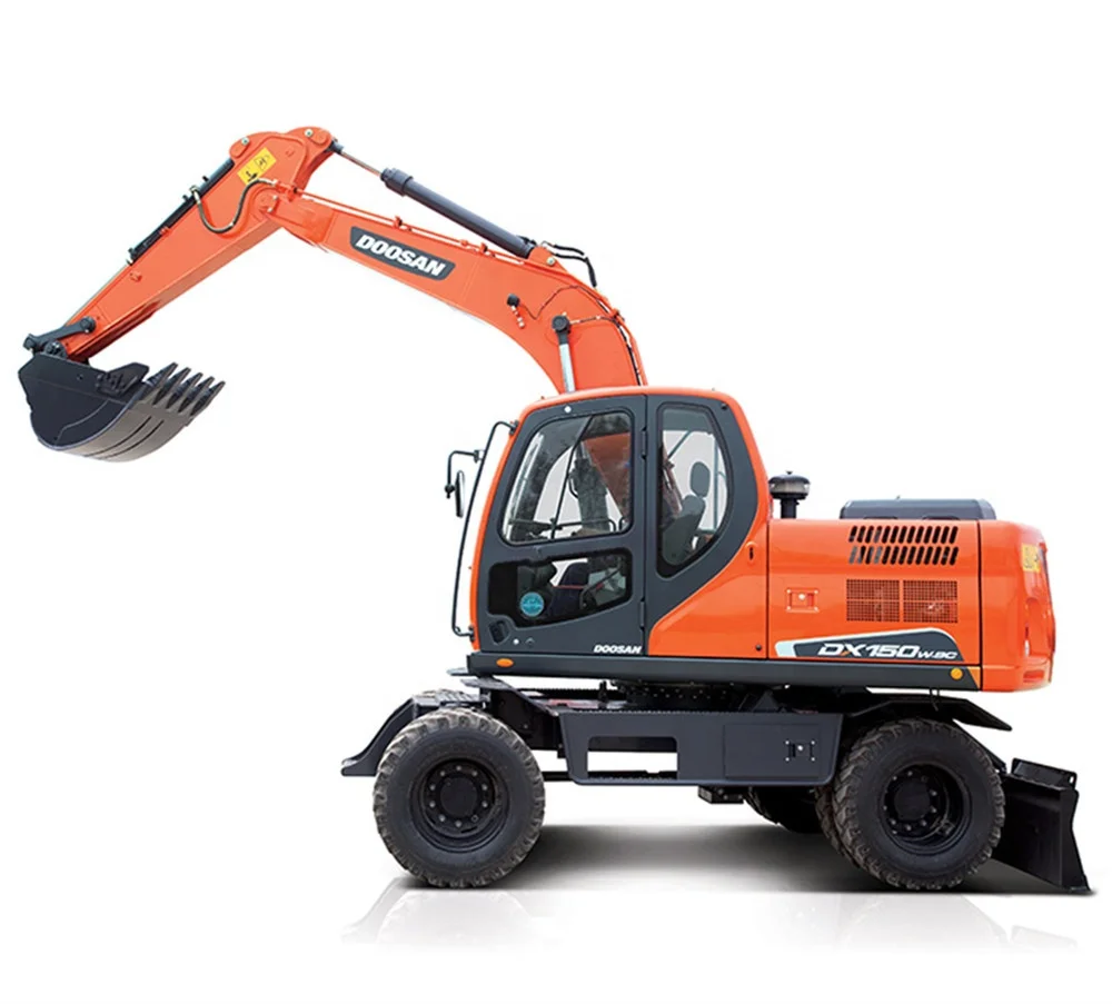 Original Used Doosan DX 150 Wheel Excavator in Good Condition Doosan 15 ...