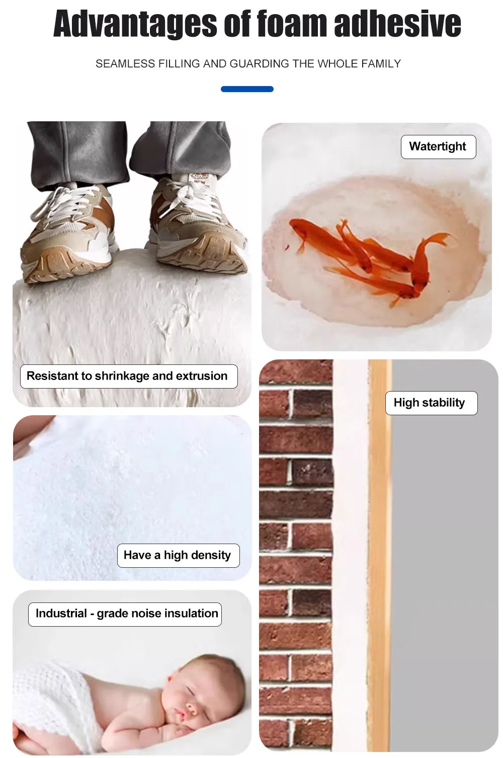 300ml One-Component White Polyurethane Foam Aerosol Spray for Window ...