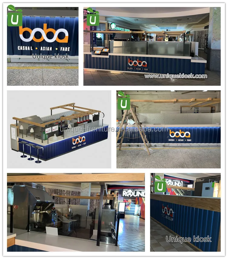 White Nice Bubble Tea Store Design - Modern & Customizable