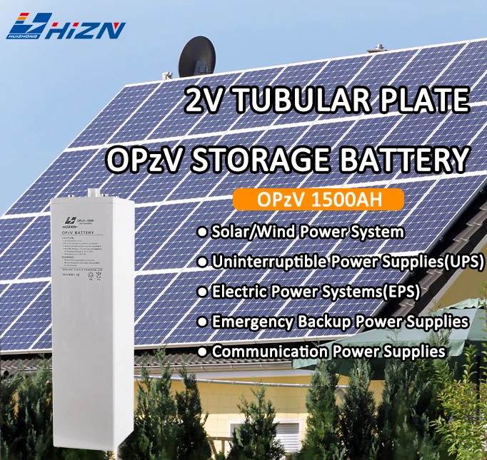 Full Capacity 2v 1500ah Opzv Tubular Plate Battery For Security System ...