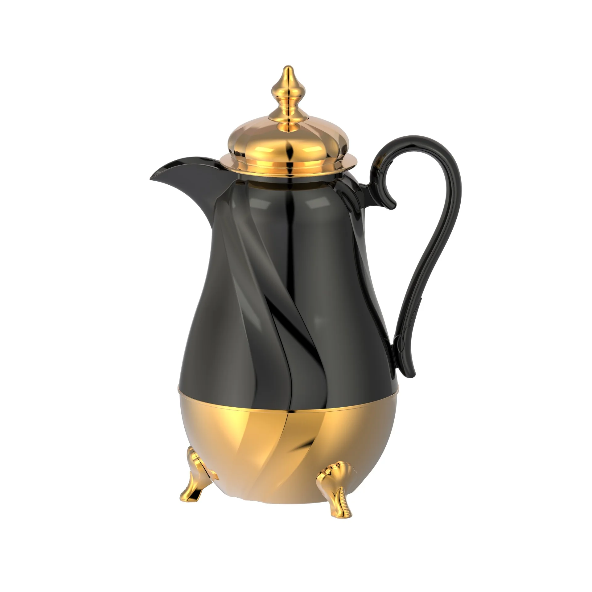 Promotional Arabic Coffee Pot Gold Coating Tea Jug With Bright ...