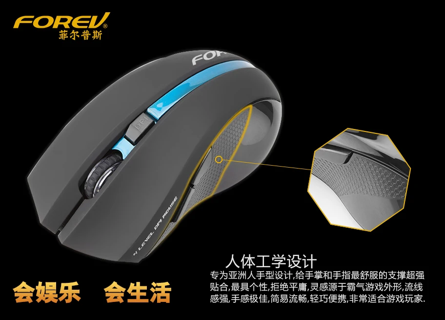 Amazons Hot FV-W9 Wireless Mouse - Silent, Rechargeable