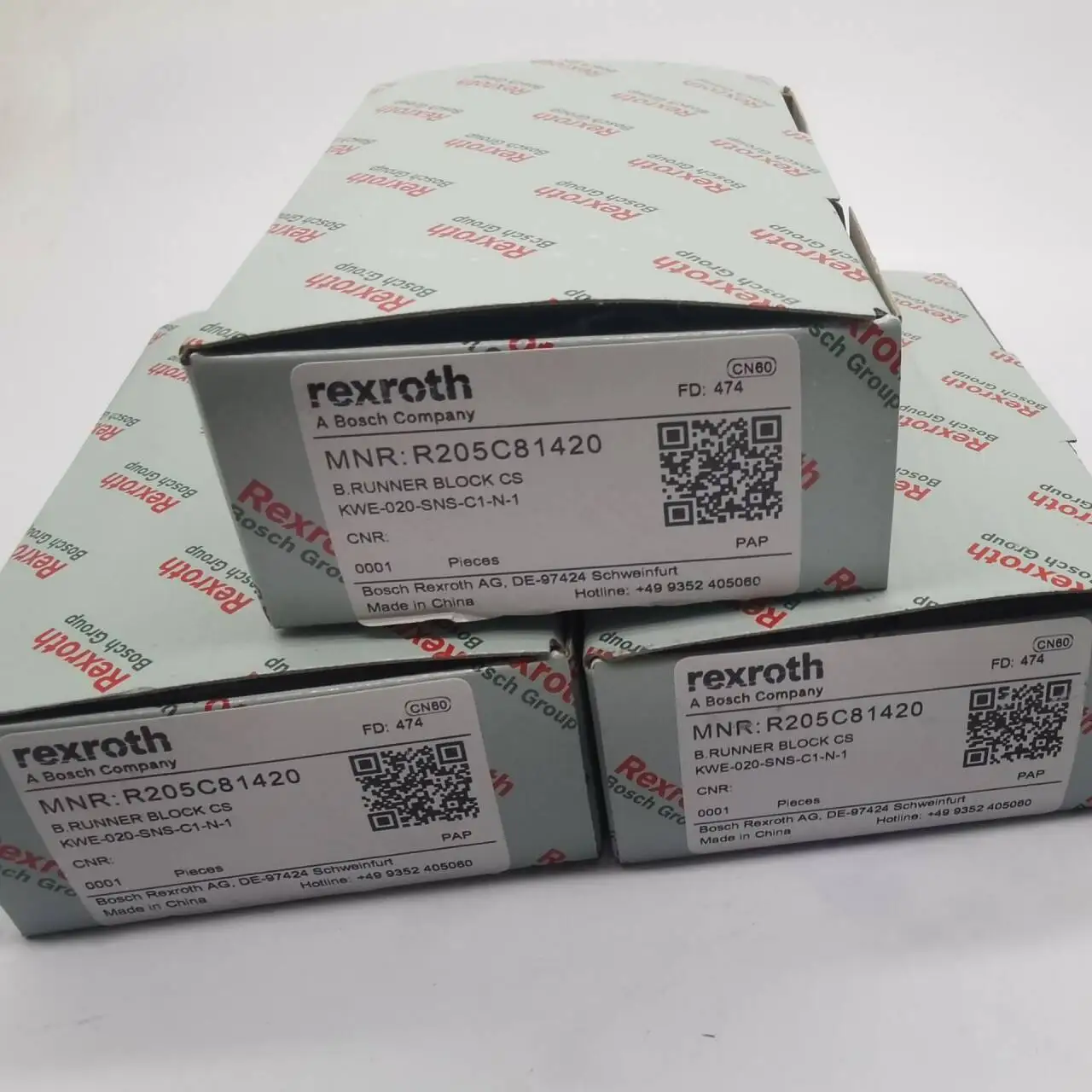 Rexroth Linear Guide Rail Block Bearing R205C11420 R205C11320 ...
