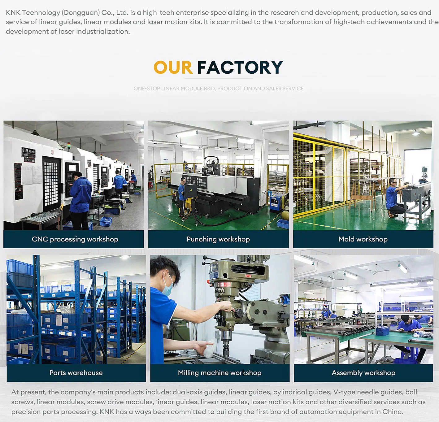 Super Speed Precision Link Conveying Module Assembly Line
