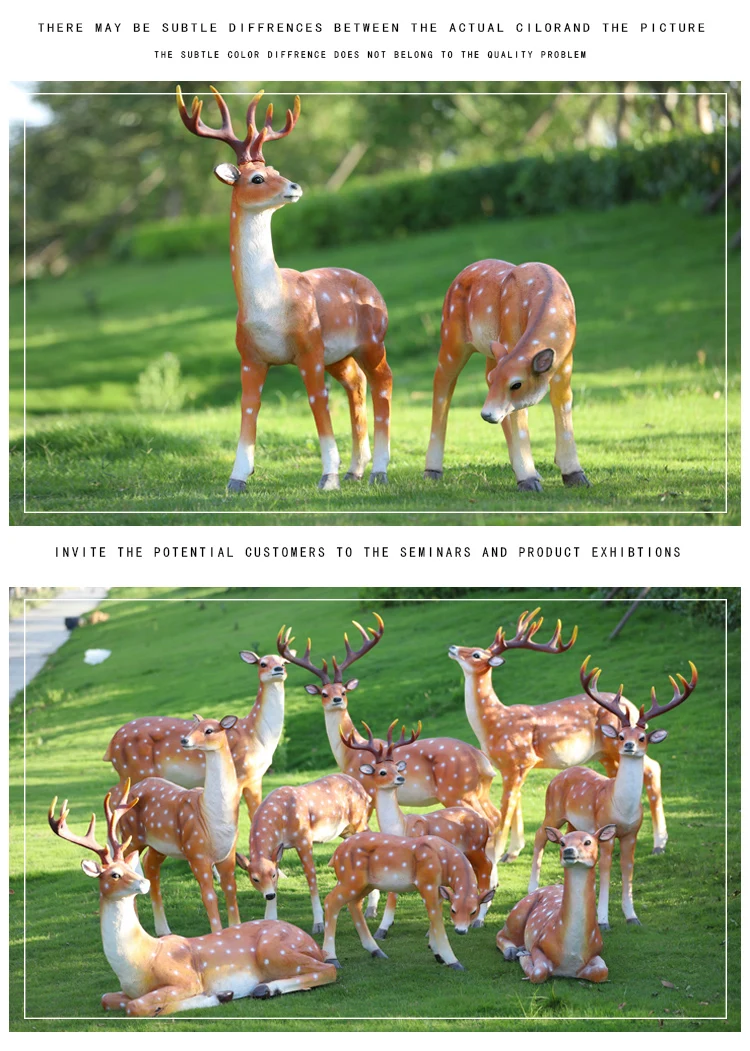 Outdoor Wedding Decoration Customization Fiberglass Animal Statue ...