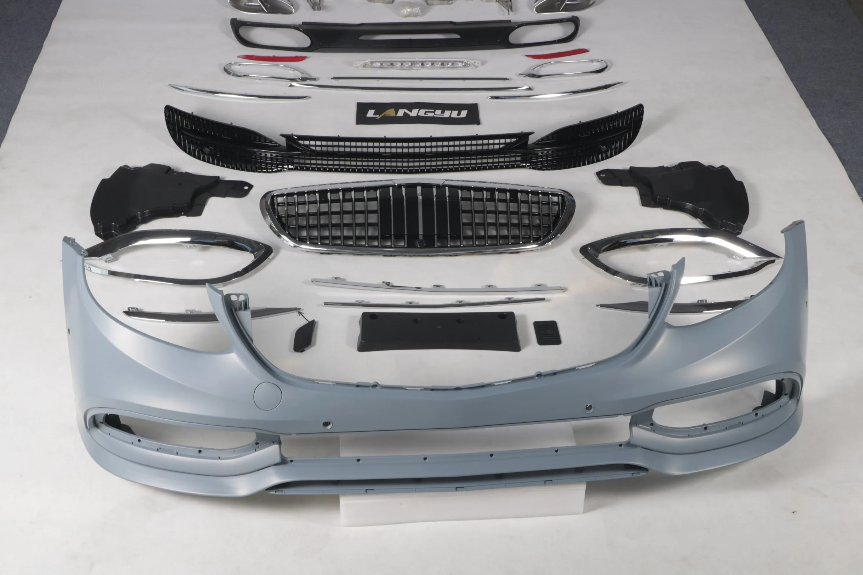 Pp Plastic Bull Bar Front Bumper Upper Grille Center Grille Front Guard ...