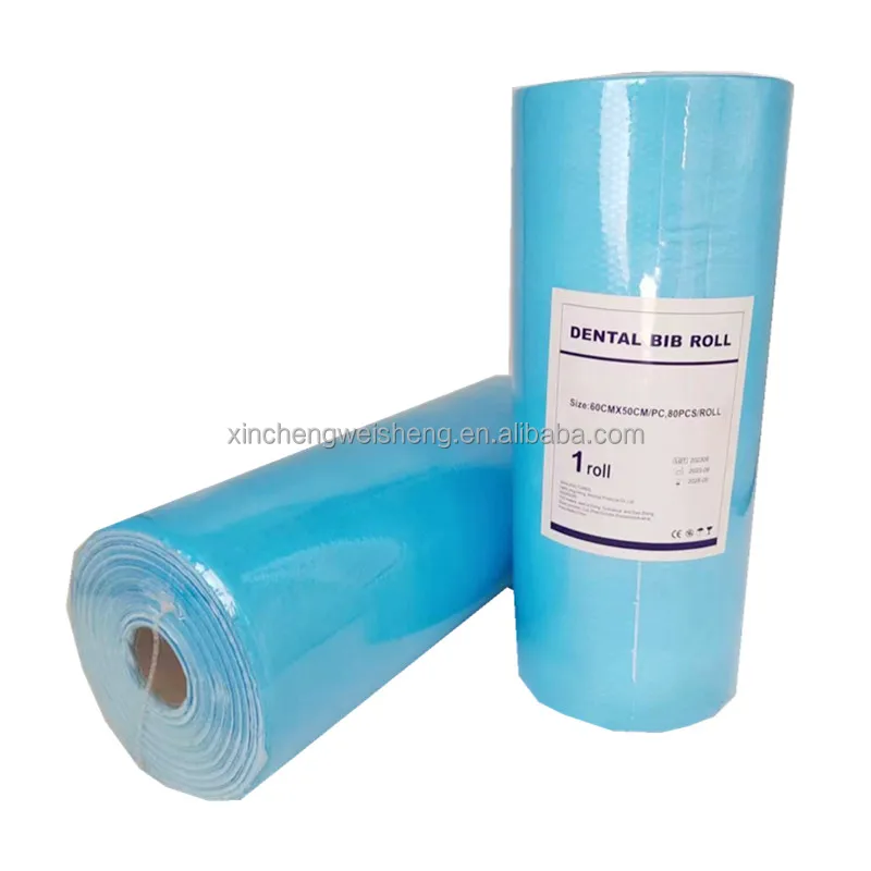 OEM Medical Consumables Medical Use Disposable Dental Bib Roll 50x60 ...