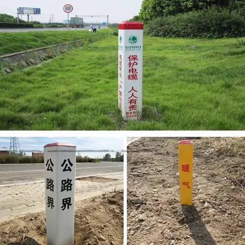 Marking Pile Ground Boundary Pile Railway Warning Pile Highway Boundary ...