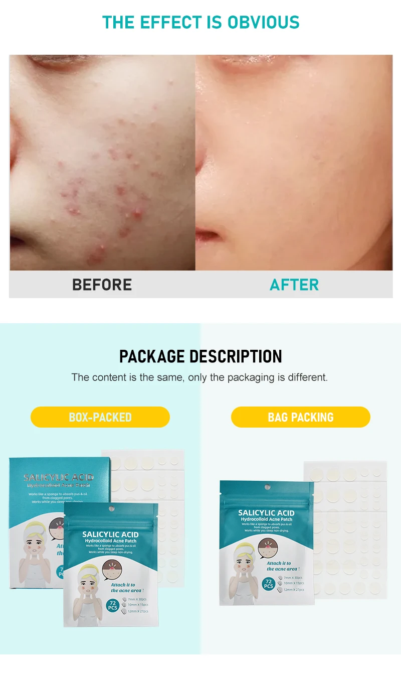 Hydro Colloid Hydrocolloid Blemish Pimple Patches Master Salicylic Acid ...