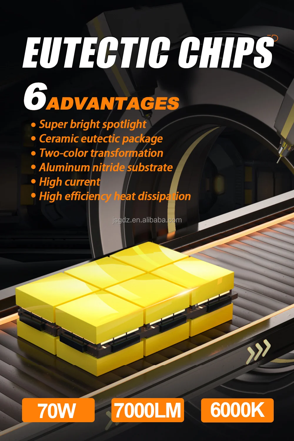 R11 70w High Low Beam Led Headlights For Car Jetta 12v H1 H11 880 9004 ...