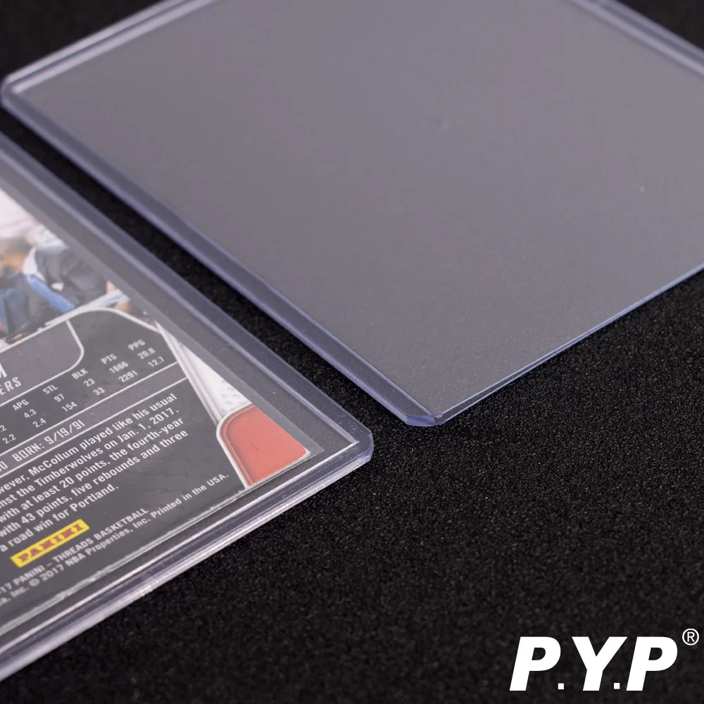 1000 Pieces Ultra Clear PVC Toploader 35PT for Trading Cards