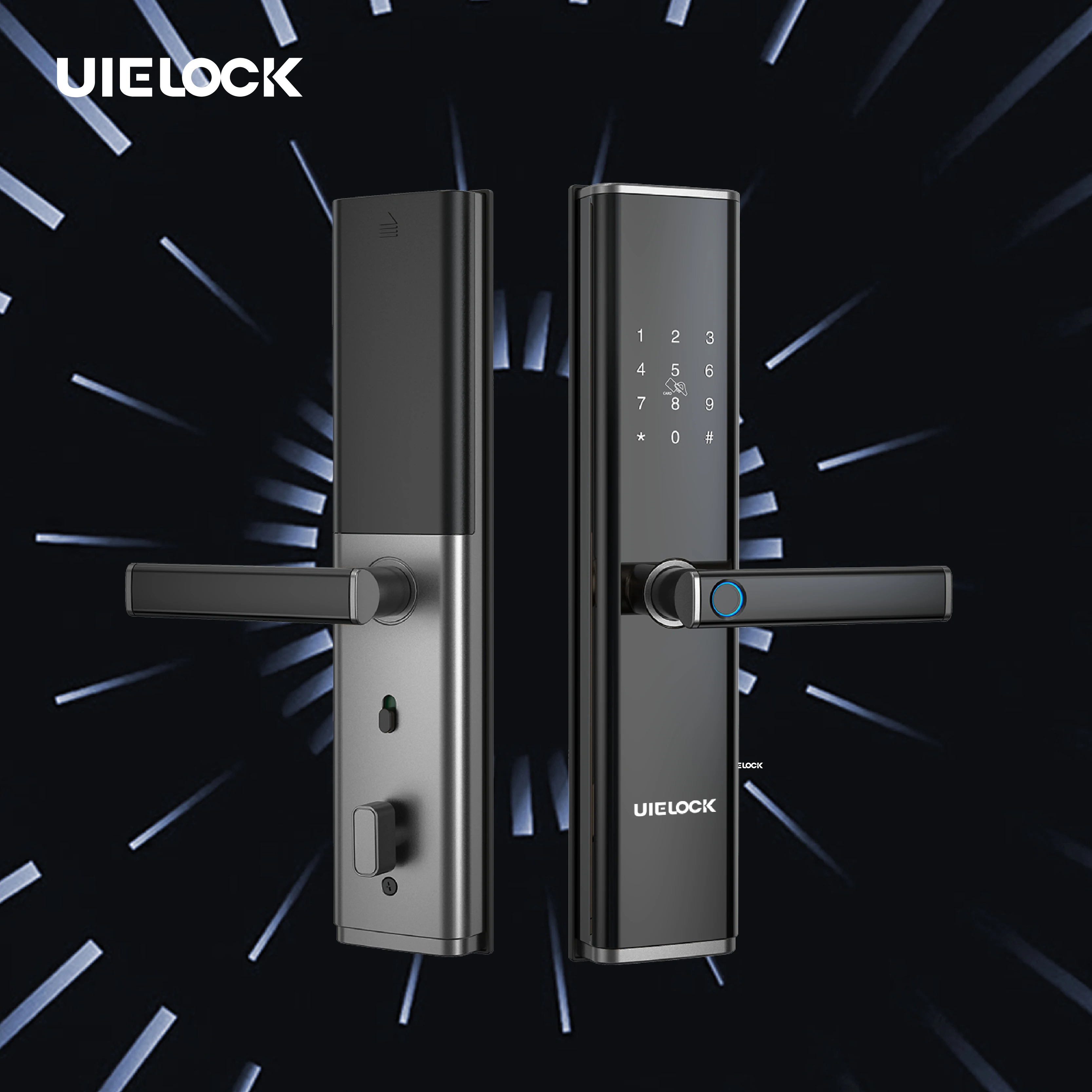 Fingerprint Smart Door Lock Ble Password Keyless Apartment Room Lock Tuya App Digital Door Lock ...