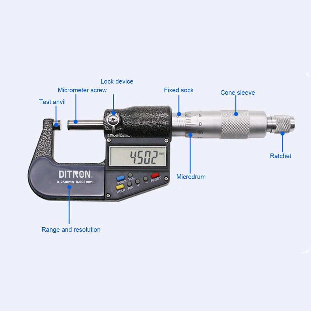 Alibaba.com: DITRON Digit Micrometers 0-25-50-75-100 mm, 0.001mm/0.0005 ...