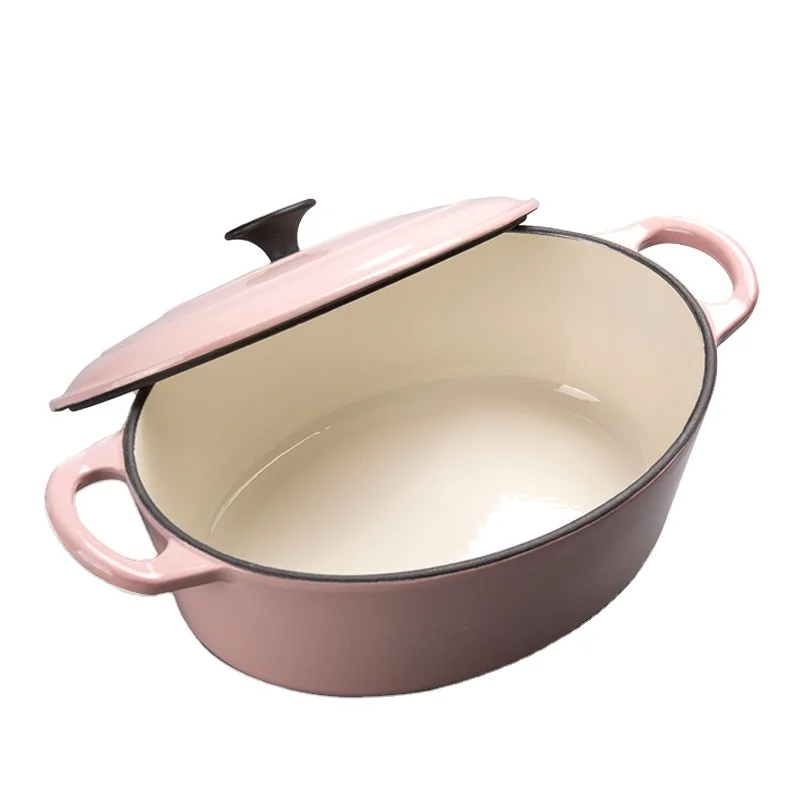 Kitchen Colorful Enameled Cast Iron Cooking Dinner Other Cookware ...