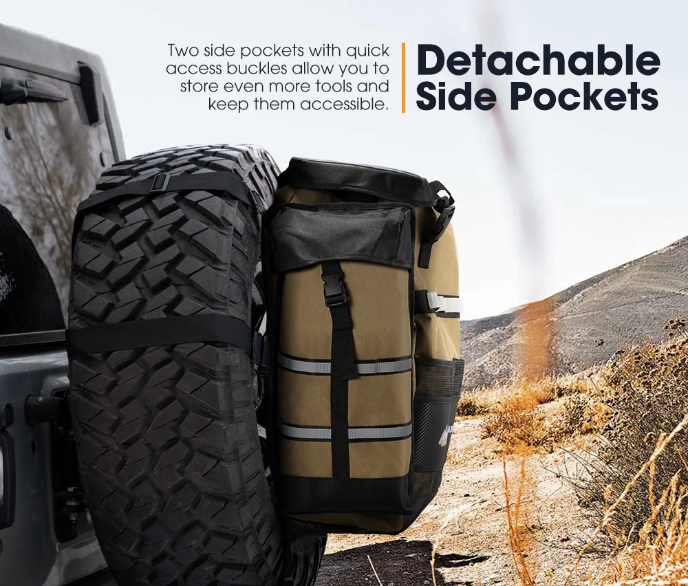 San Hima 4x4 Suv Spare Tire Dirty Gear Bag Outdoor Camping Large ...