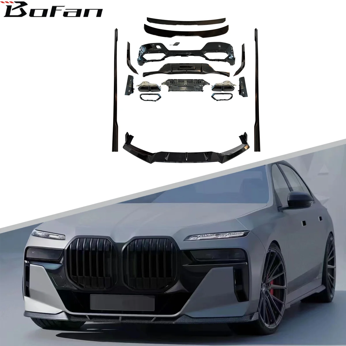 Customize Body Kit Facelift For G70 7 Series Sport Upgraded M760 Black ...