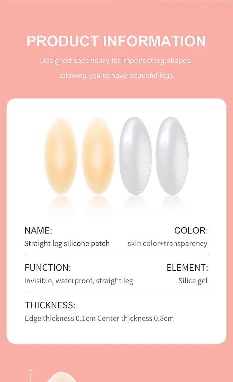 Silicone Adhesive Soft Invisible Inner Thigh Corrector Leg Shaping Calf ...