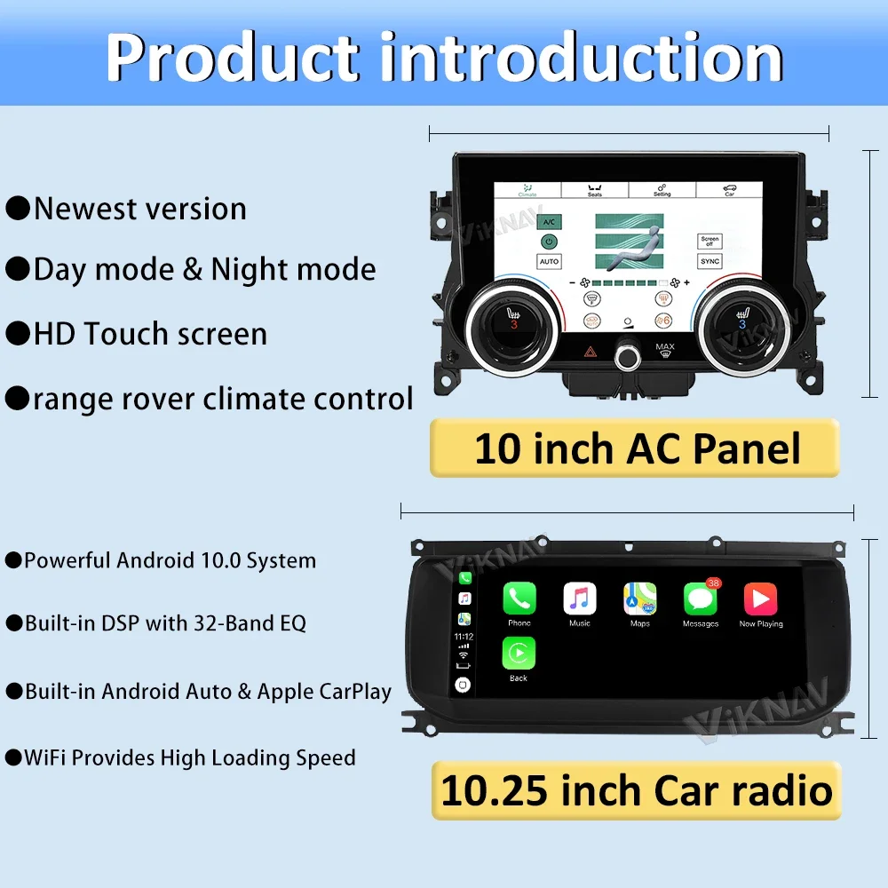 Android 12 Head Unit Dual System for Range Rover Evoque L538 2012-2018 ...