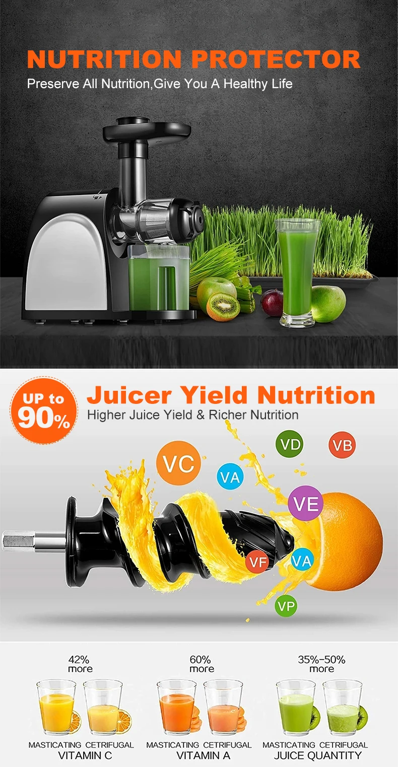 Hot Sale Slow Masticating Juicer,Slow Juicer Extractor Professional ...